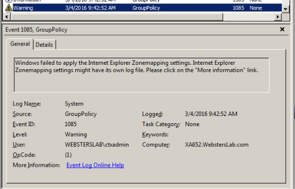 Troubleshooting Microsoft Group Policy Site to Zone Mapping – Carl Webster
